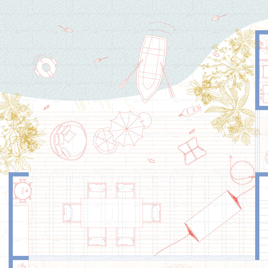 Mobiliario de PATIO en planta | CAD & Vector – Sol Marengo